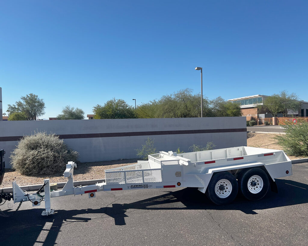 Dual Axle, 21', Tag-Along Work Trailer - Fleming Trailers